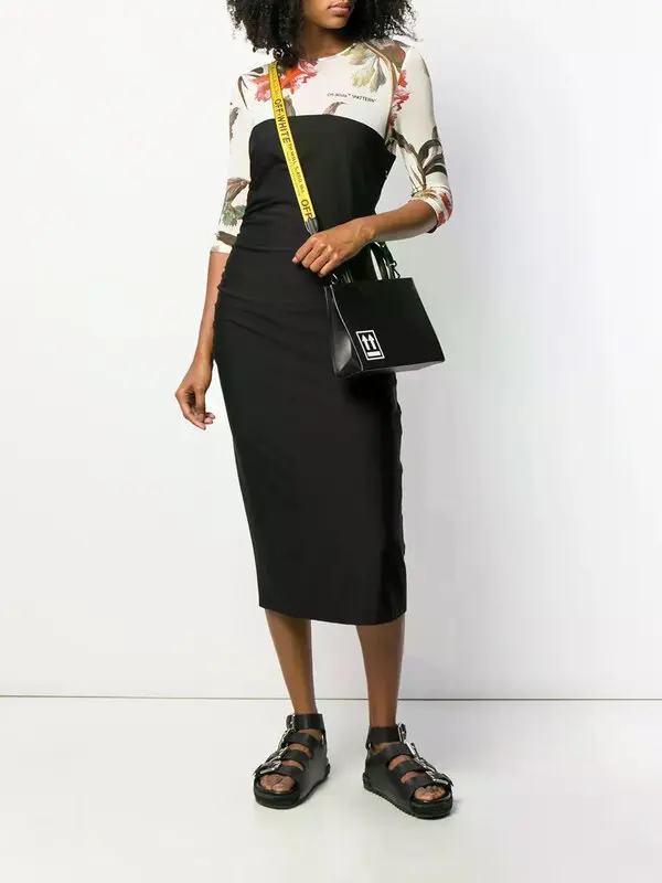 Off-White Two-layer Midi Dress