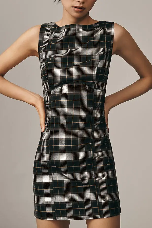 PILCRO Plaid Mini Dress