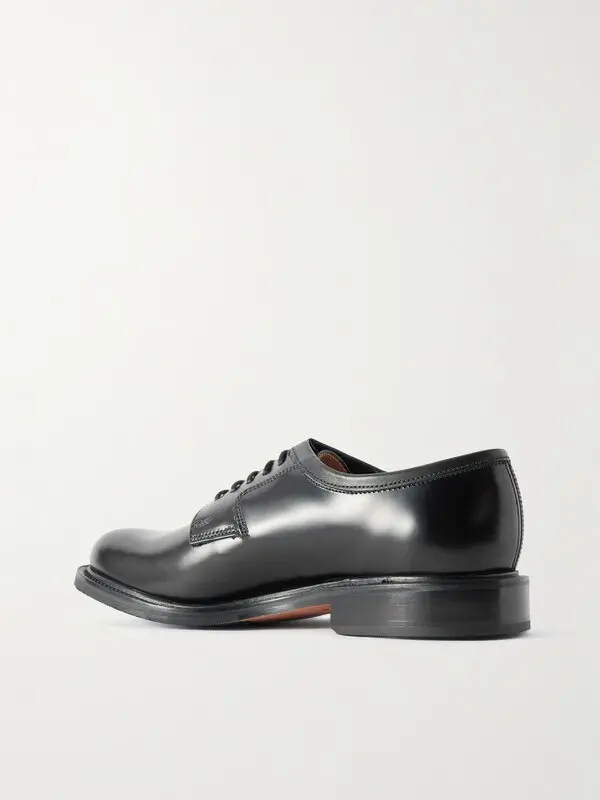 Grenson Camden Polished-leather Derby Shoes