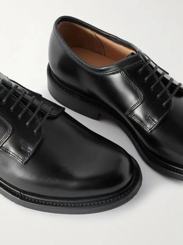 Grenson Camden Polished-leather Derby Shoes