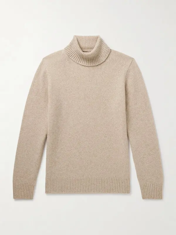 Hartford Wool Rollneck Sweater - Neutrals