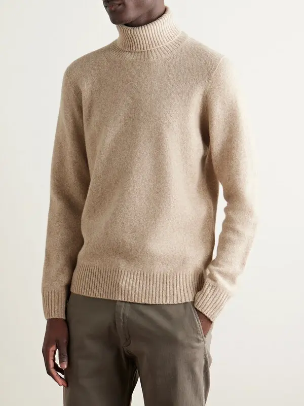 Hartford Wool Rollneck Sweater - Neutrals