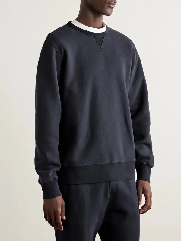 Hartford Garment-dyed Cotton-jersey Sweatshirt