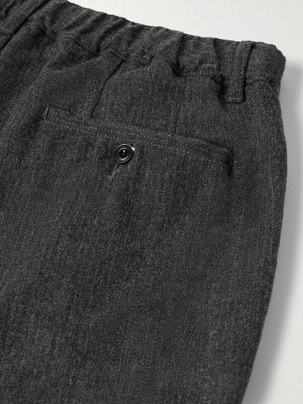 Hartford Tanker Straight-leg Wool-blend Trousers - Gray