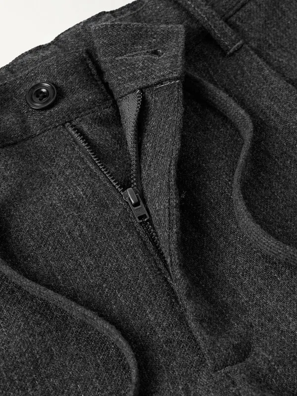 Hartford Tanker Straight-leg Wool-blend Trousers - Gray