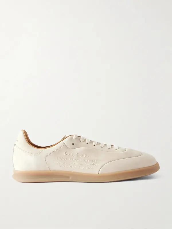 Paul Smith Bailey Logo-embossed Nubuck Sneakers - Neutrals