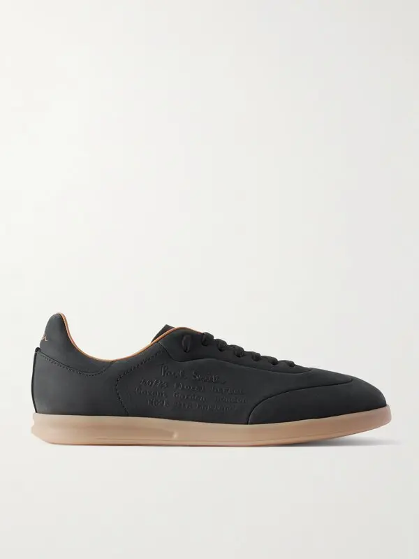 Paul Smith Bailey Logo-embossed Nubuck Sneakers - Black