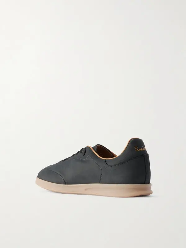 Paul Smith Bailey Logo-embossed Nubuck Sneakers - Black