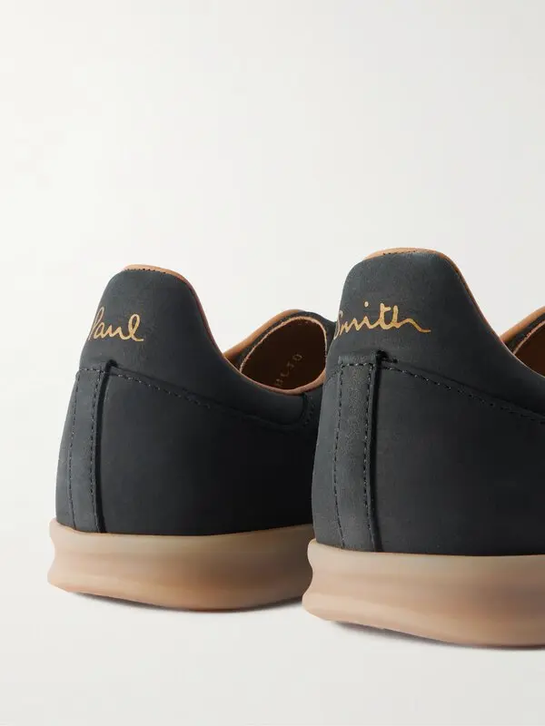 Paul Smith Bailey Logo-embossed Nubuck Sneakers - Black