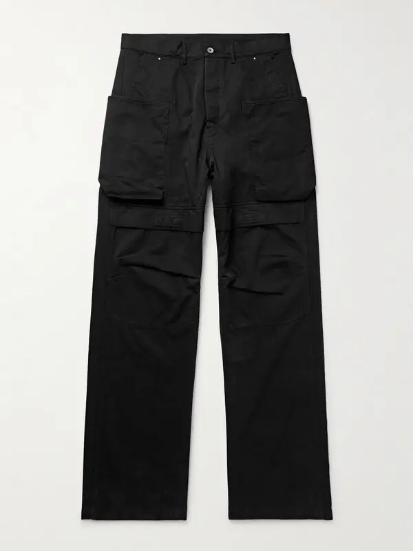 Rick Owens Stefan Wide-leg Cargo Trousers - Black