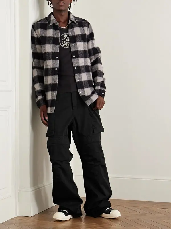 Rick Owens Stefan Wide-leg Cargo Trousers - Black