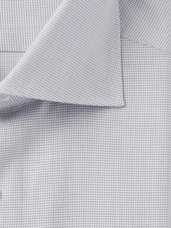Zegna Cutaway-collar Micro-checked Trofeo™ Cotton-poplin Shirt - Blue