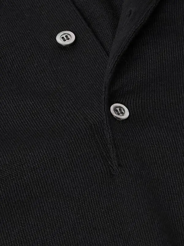 A.PRESSE Wool Polo Shirt