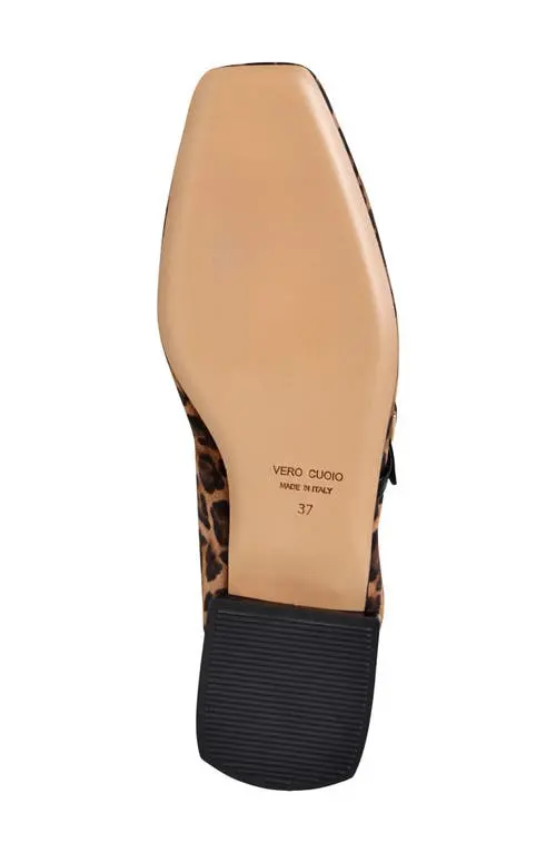 Bruno Magli Pilar Mary Jane Mule - Leopard Suede