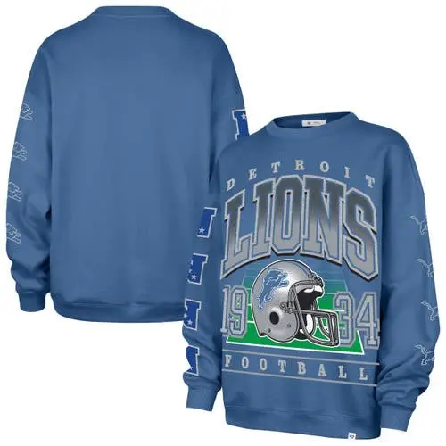 '47 Detroit Lions Go Big Oversized Pullover Sweatshirt