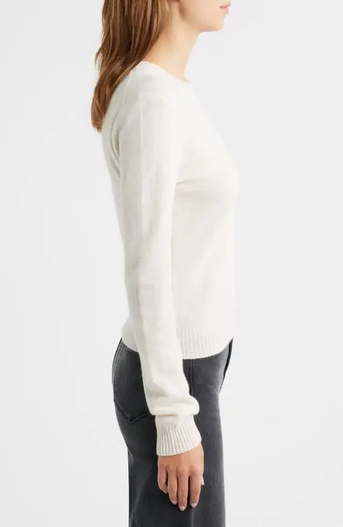 REFORMATION Lian Crewneck Cashmere Sweater - Gossamer