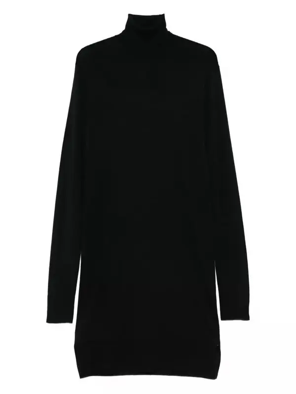 TOTEME Turtleneck Midi Dress - Black