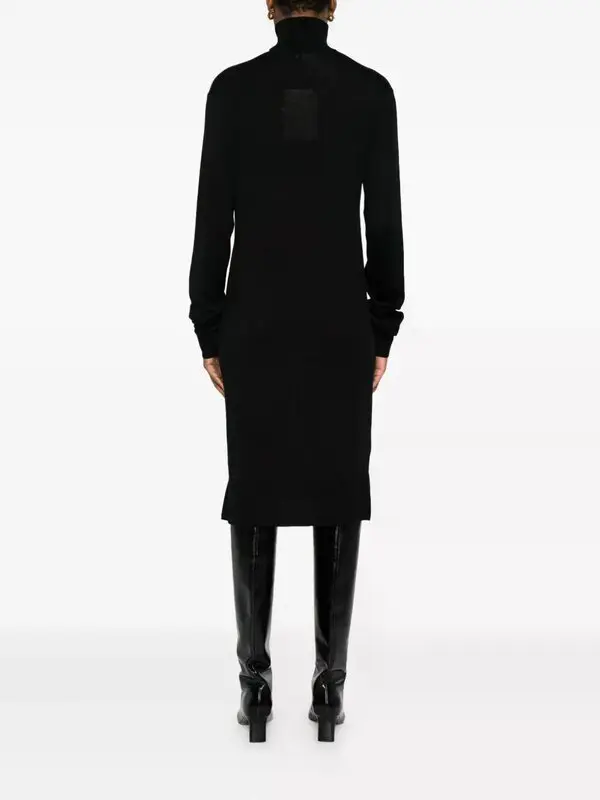 TOTEME Turtleneck Midi Dress - Black