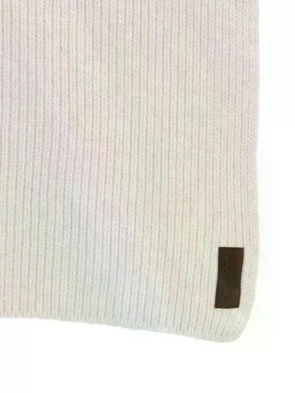 Paul & Shark Ribbed-knit Scarf - Neutrals