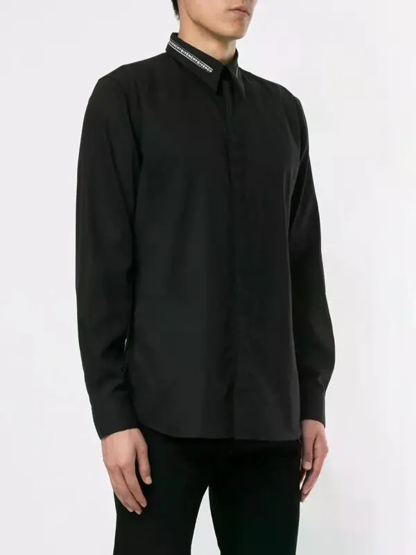 Givenchy Logo Collar Slim-fit Shirt