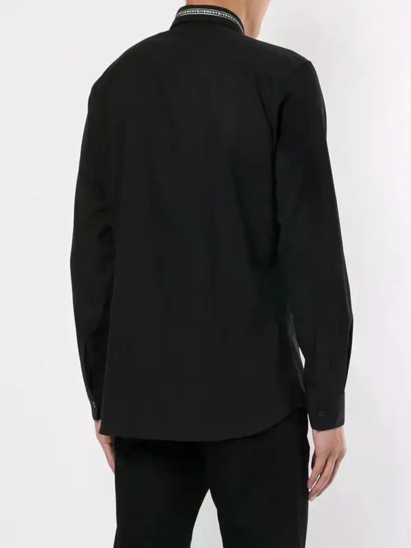 Givenchy Logo Collar Slim-fit Shirt