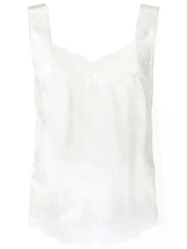 Givenchy Lace-trimmed Vest Top - White