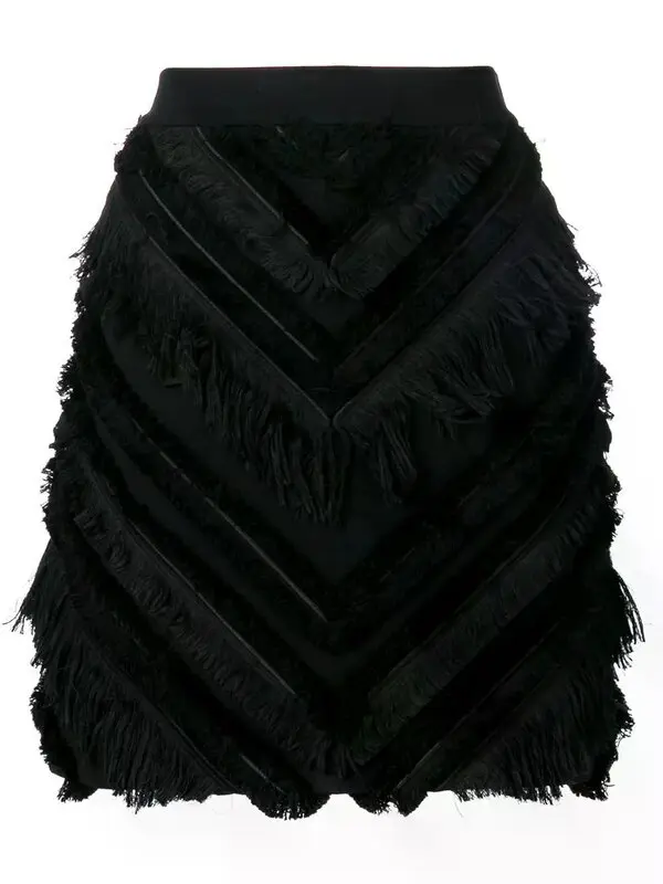 Balmain Fringed Mini Skirt