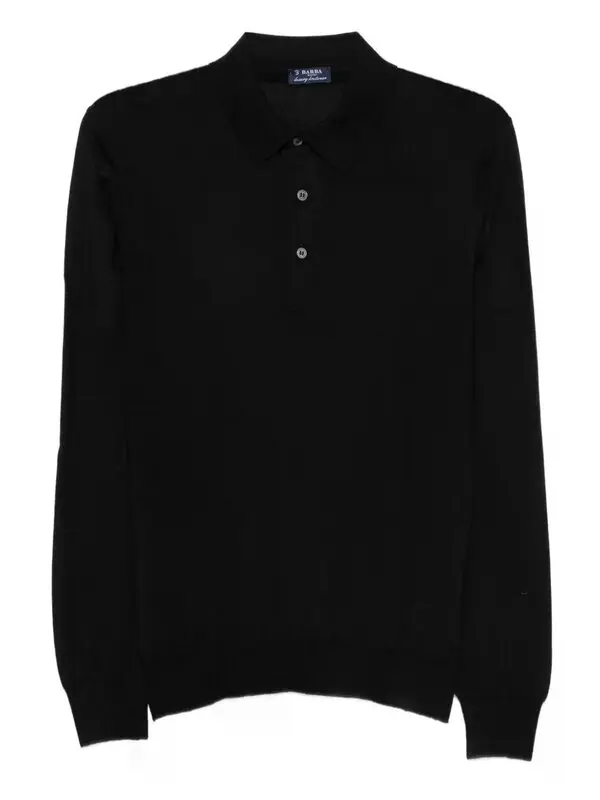 BARBA NAPOLI Polo-neck Long-sleeve Sweater