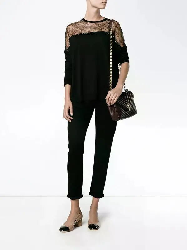 Valentino Garavani Lace Panel Jumper