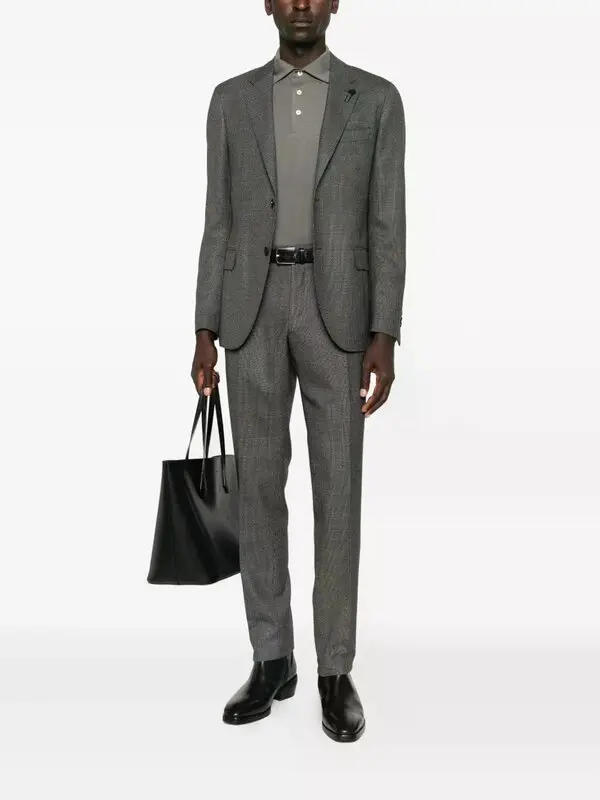 LARDINI Wool Single Breasted Suit
