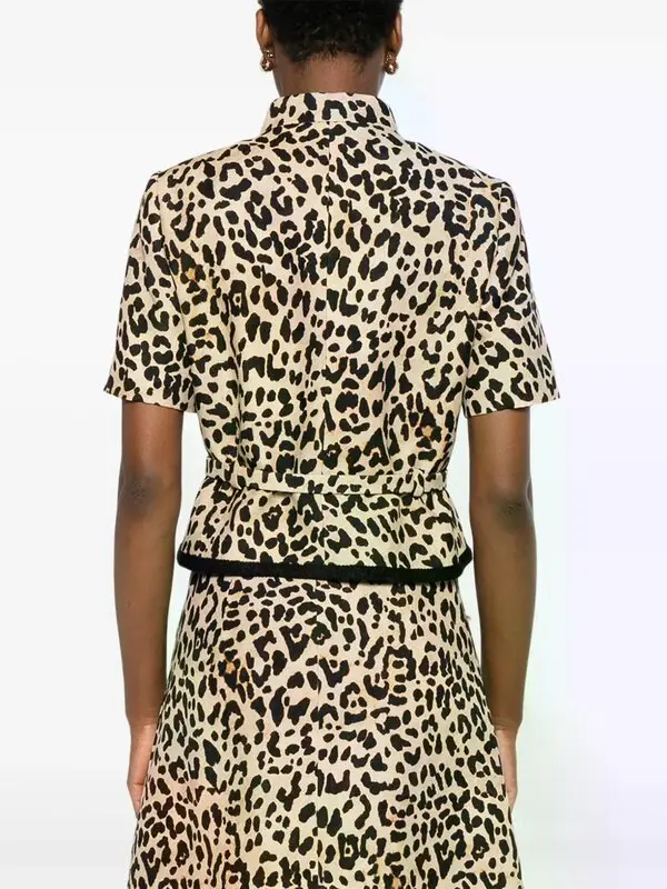 Valentino Garavani Animalier Bow-detail Cropped Jacket