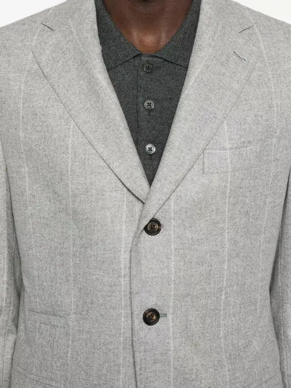 Eleventy Pinstripe Suit - Grey