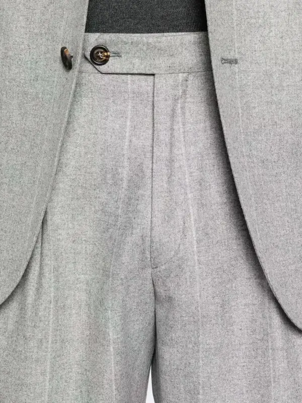 Eleventy Pinstripe Suit - Grey