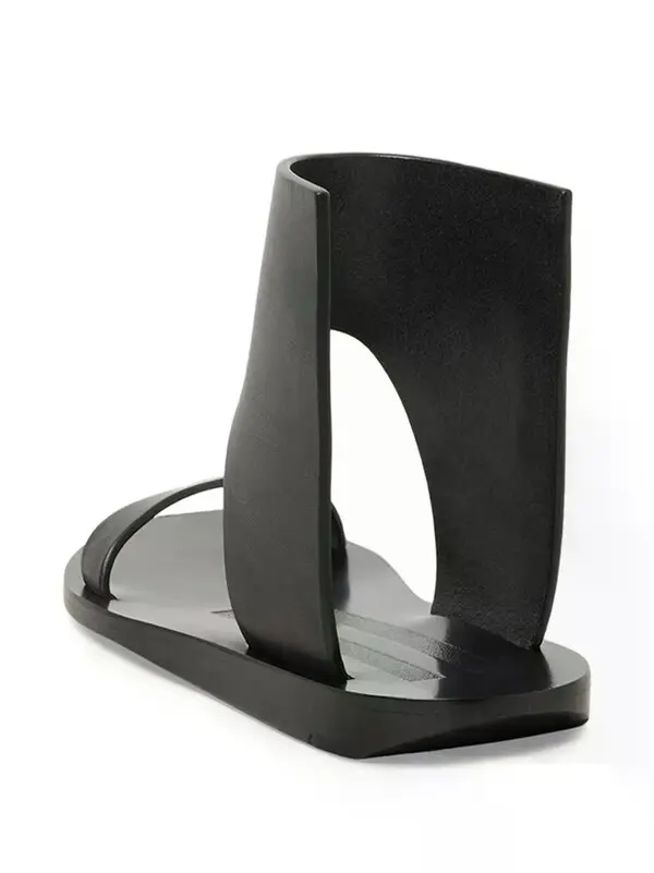 Rick Owens Leather Ankle Guard Sandals