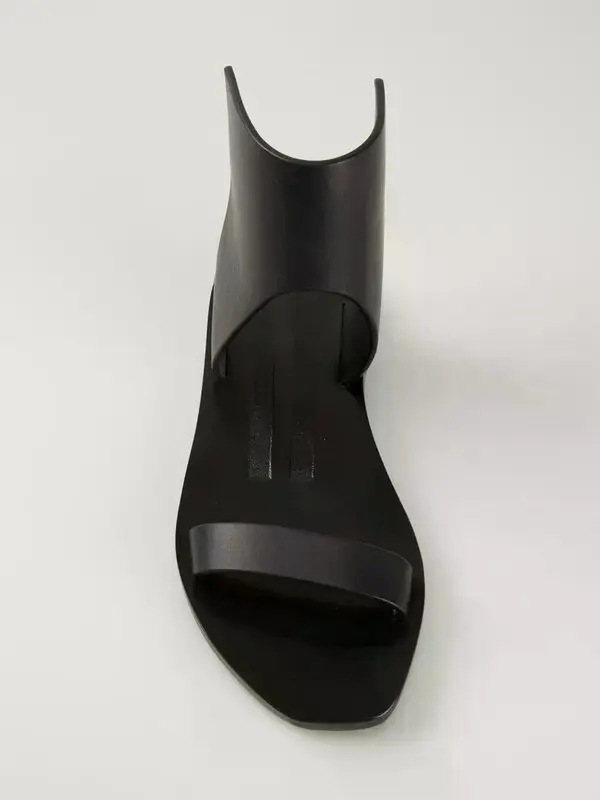 Rick Owens Leather Ankle Guard Sandals