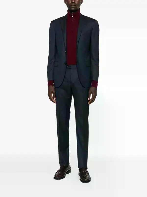 Corneliani High-neck Half-zip Jumper - Red