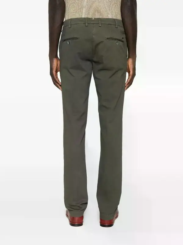 MASON'S Cuffed Straight-leg Trousers - Green