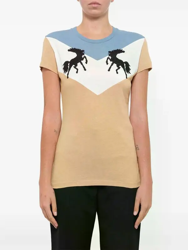 Off-White Twisting Horses T-shirt - Neutrals