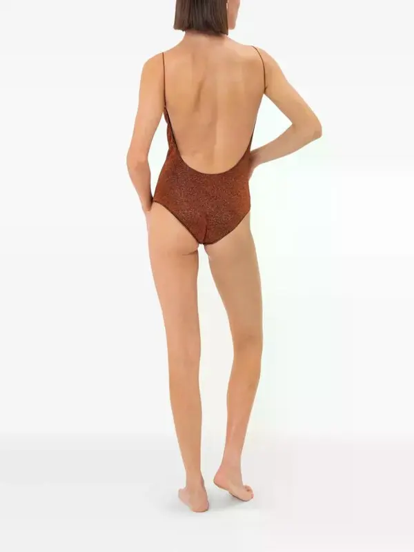 Oseree Lumiere Maillot Swimsuit - Brown