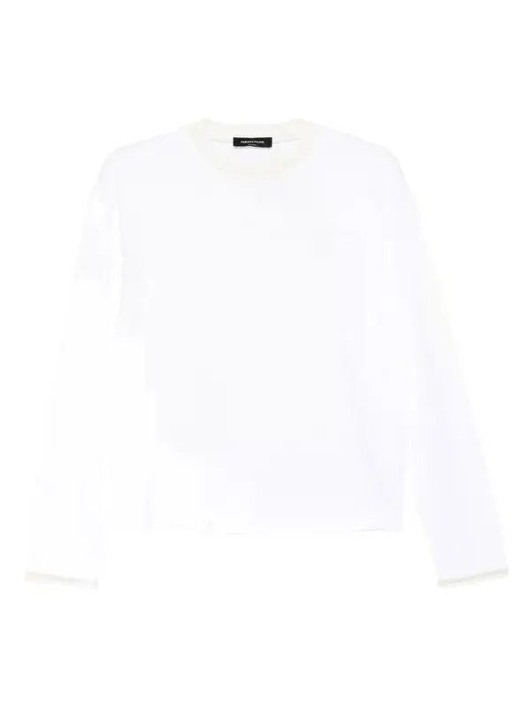 Fabiana Filippi Embellished Long-sleeve Sweater - White