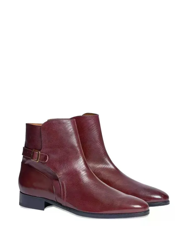 FURSAC Ankle-strap Leather Boots