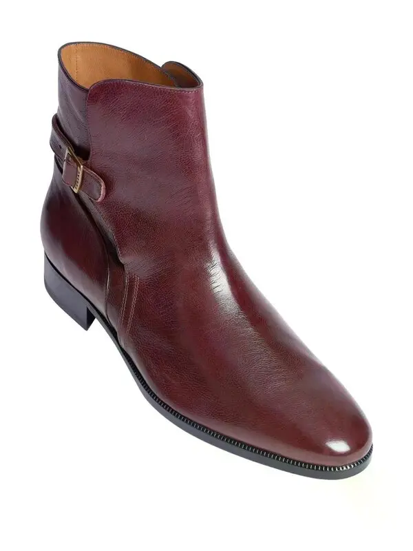 FURSAC Ankle-strap Leather Boots
