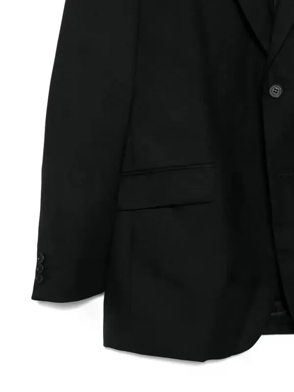 Comme Des Garçons Single-button Wool Blazer