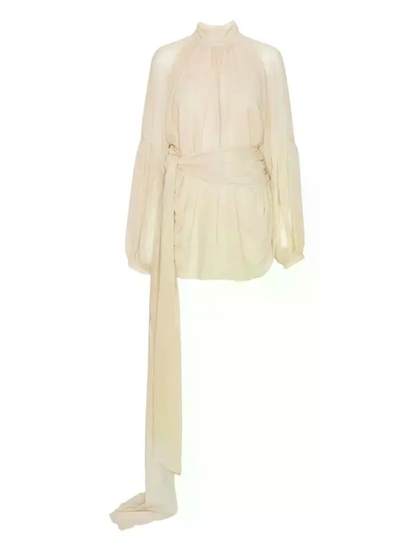 ROTATE BY BIRGER CHRISTENSEN Chiffon Strap Tie Mini Dress