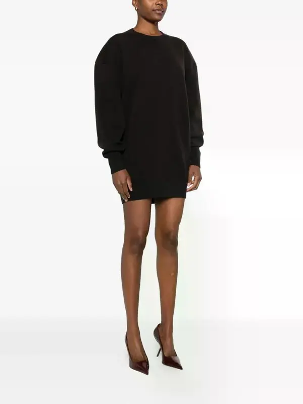 TOM FORD Round-neck Mini Dress - Brown