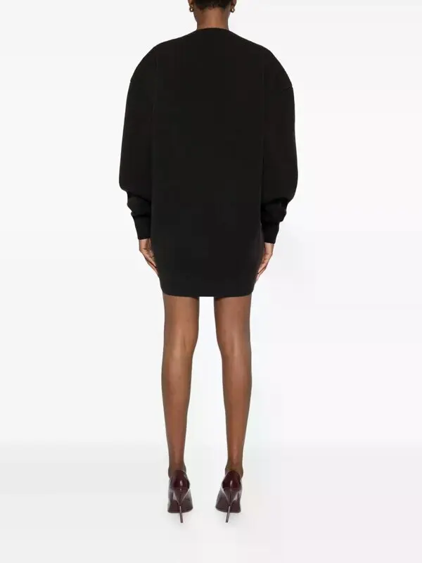 TOM FORD Round-neck Mini Dress - Brown