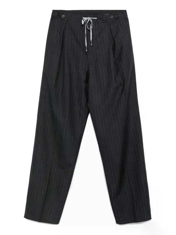 MAISON MARGIELA Pinstripe Drawstring Trousers
