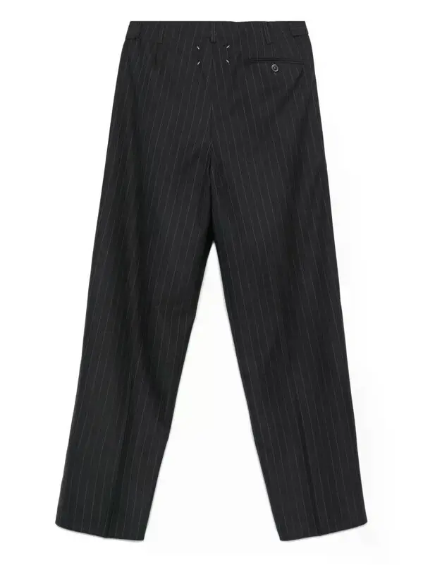 MAISON MARGIELA Pinstripe Drawstring Trousers