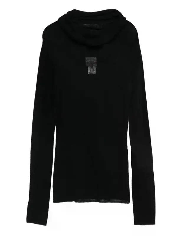 ALYSI Cowl-neck Long-sleeve Sweater