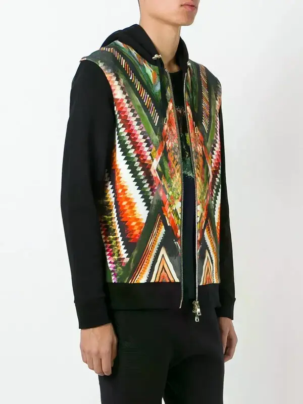 Balmain Folkloric Print Hoodie